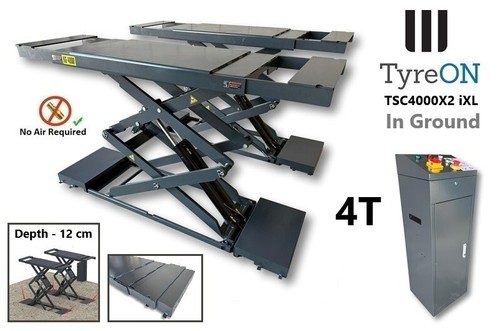 Double scissor lift lift TSC4000X2 iXL 4000 kg 4 ton underfloor TyreON ...