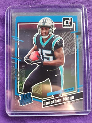 2023 Donruss Football Johnathan Mingo Silver Rated Rookie /100 Carolina ...