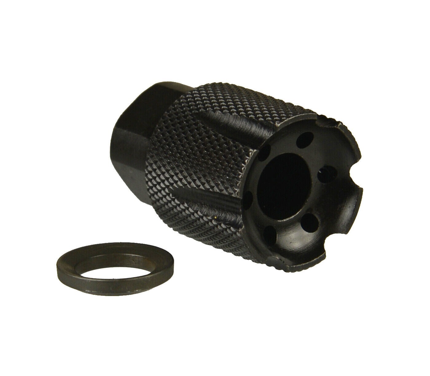 Thread Low Concussion Muzzle Brake Compensator For 9mm All Steel 5/8x24 ...
