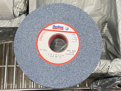 4 new RADIAC ABRASIVES 6" x 1" x 1-1/4" A46 M5 V1 Grinding Wheels USA ...