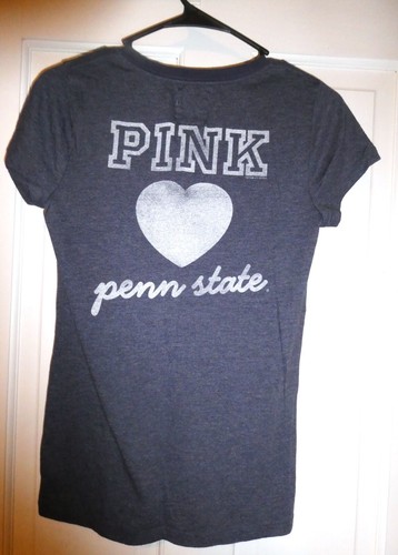 Victoria's Secret Pink Penn State college shirt blue v-neck small | eBay