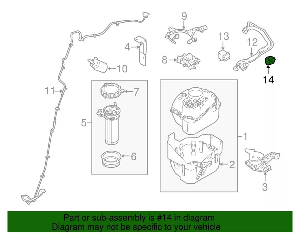 Genuine Ford DEF Filler Cap AU5Z-5K204-A | AU5Z5K204A | Genuine OEM