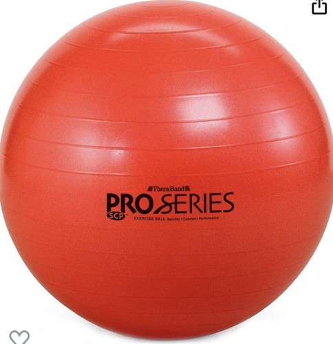 Thera-Band Pro Series SCP Exercise Ball 55cm/22IN Red - slow deflate ...