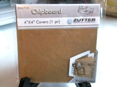 NEW ZUTTER CHIPBOARD 4.1"X4.1" COVERS CRFT | eBay