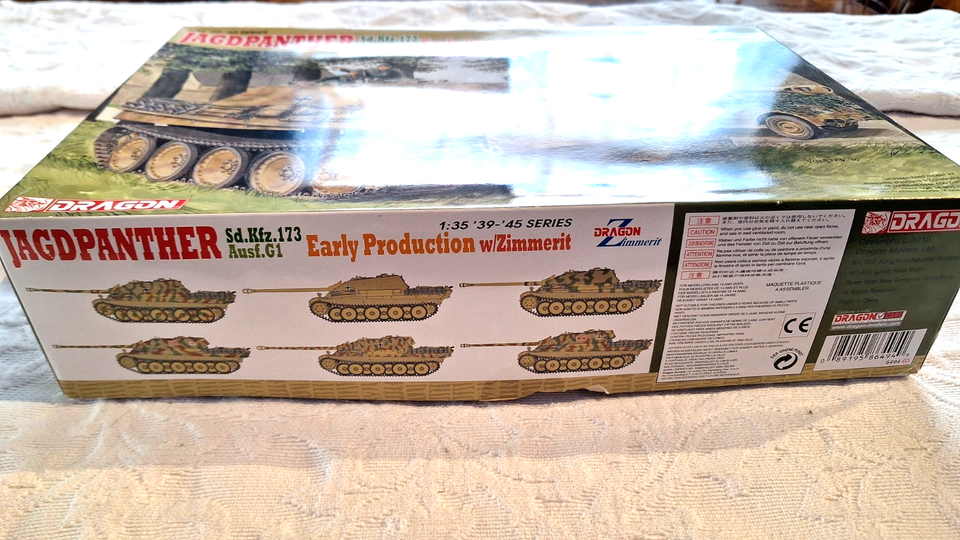 Dragon Jagdpanther Sd.Kfz.173 Ausf.G1 Early Pro w/Zimmerit 1/35 #6494 ...