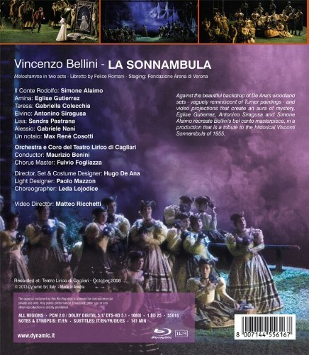Bellini La Sonnambula [AlaimoGutierrez, ] [Dynamic 55616] [Blu-ray ...