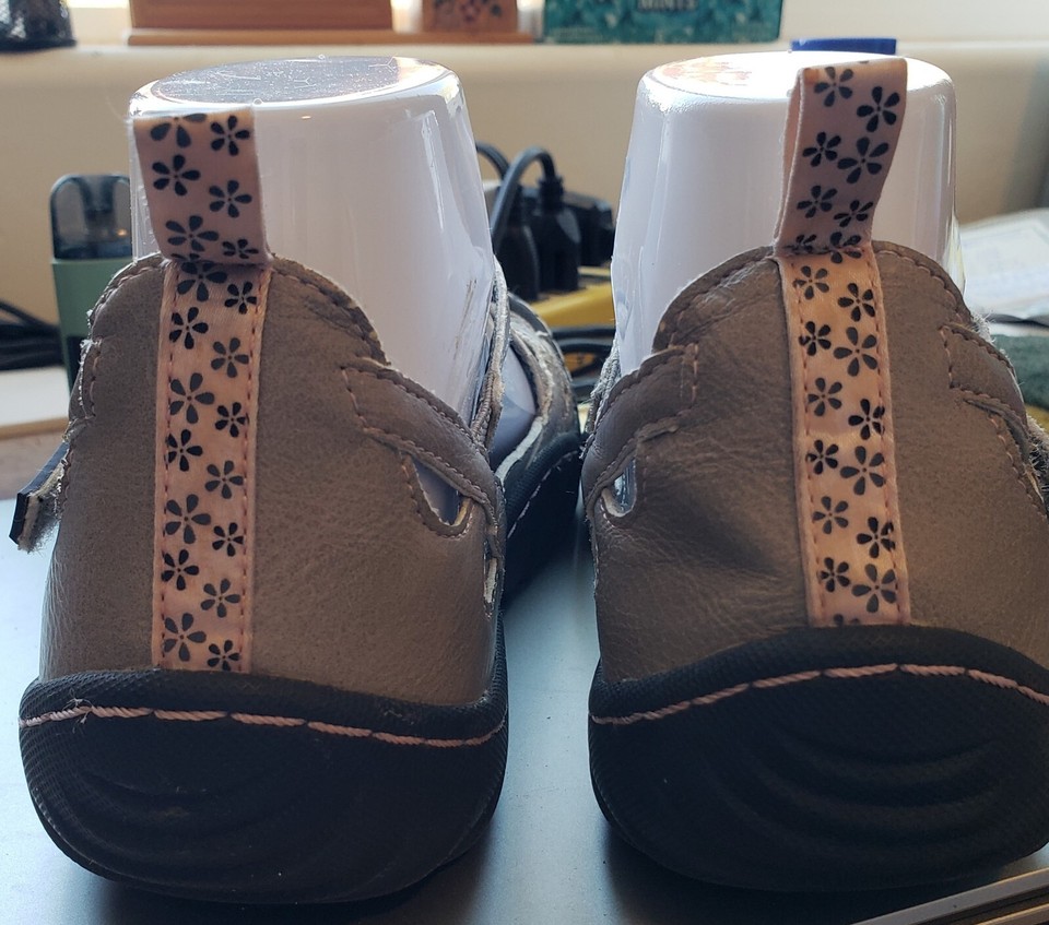 JBU by Jambu Vegan Mary Jane Wildflower Shoes Sz 8 Gray Memory Foam ...