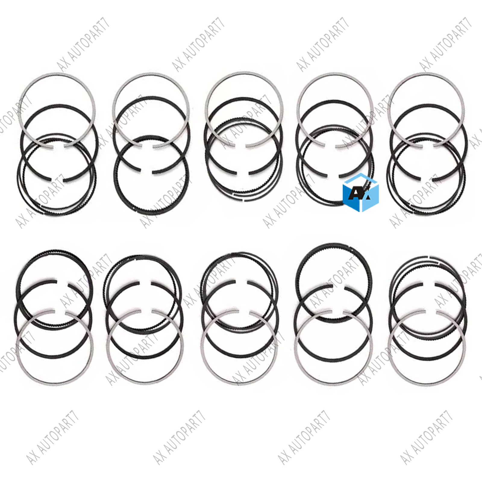 8pcs Piston Rings Set Repair Kit STD For BMW 735i 735Li E65 E66 3.6 V8 ...