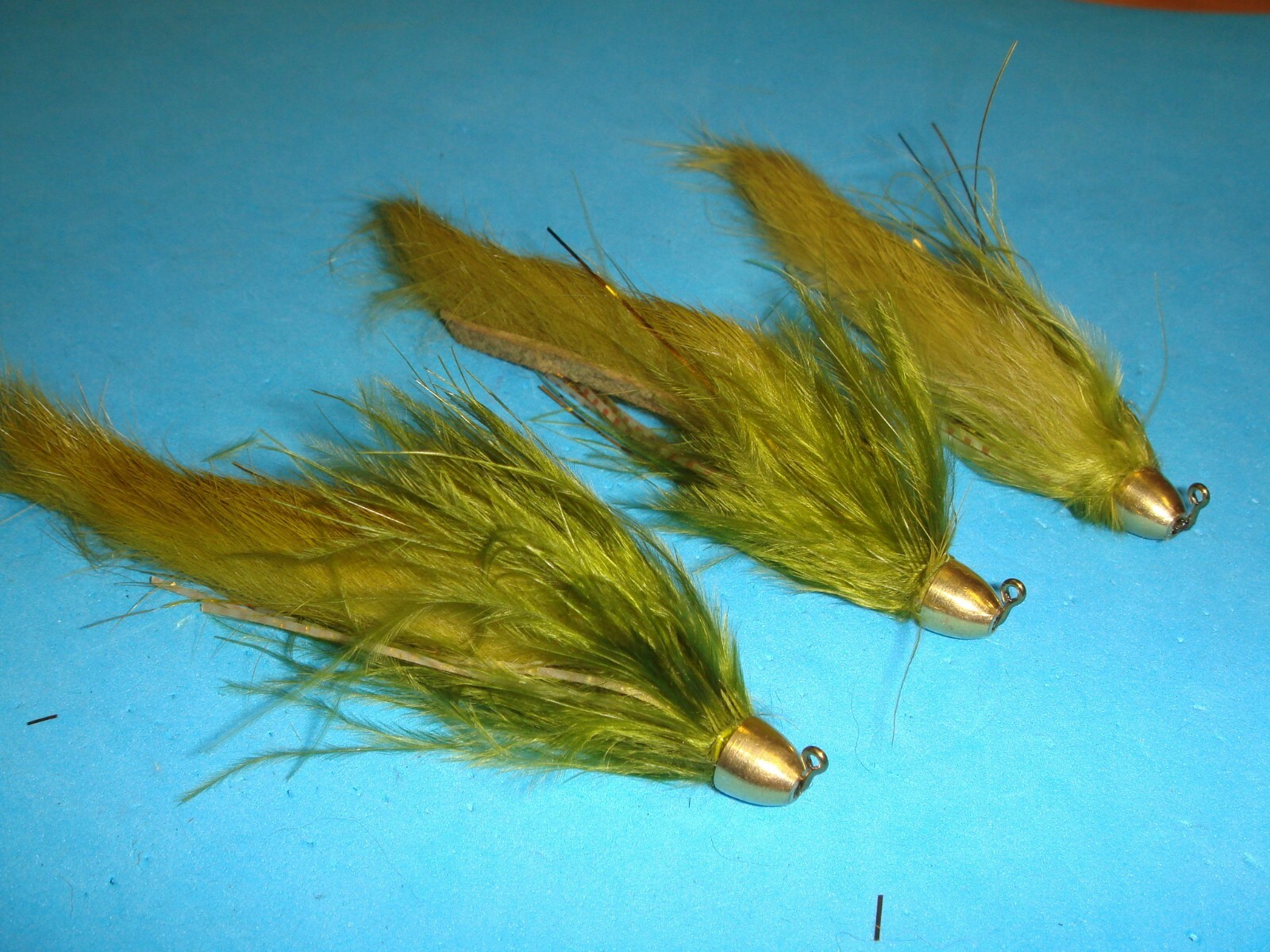 FLY FISHING FLIES - Olive MEAT WHISTLE Bunny Streamers #4 (3 pcs.) | eBay