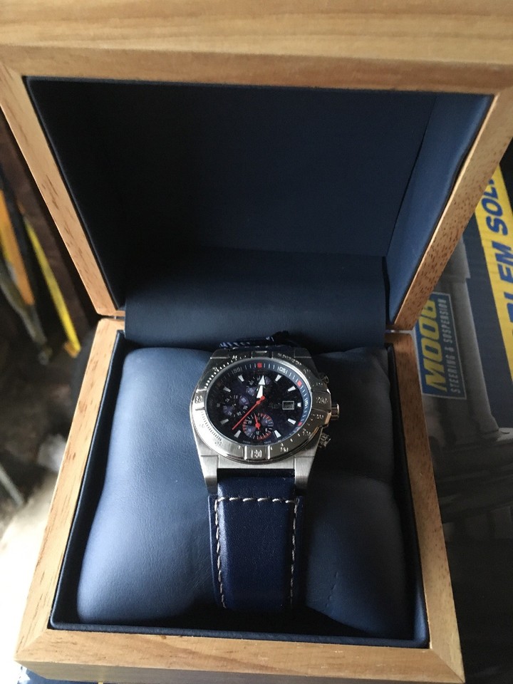 NICE Men's Blue Face 32 Degrees Watch Swiss Wristwatch Chronograph ...