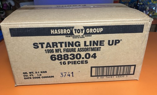 1996 HASBRO STARTING LINEUP NFL FOOTBALL FACTORY SEALED CASE= 16 MINT ...