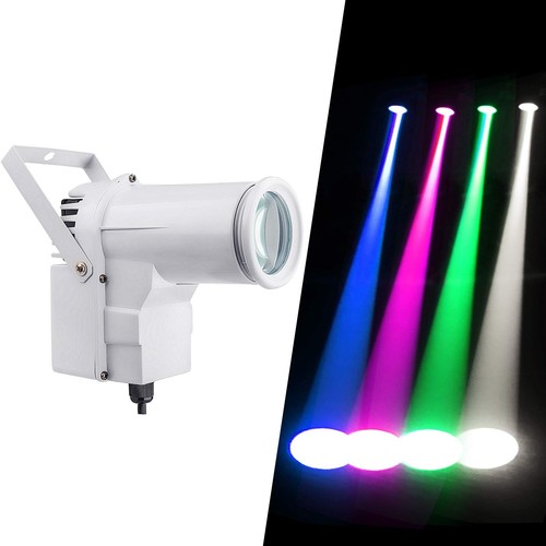RGBW 4-in-1 LED Pinspot Light 12w DMX Full Color Spot for Mirror Ball ...
