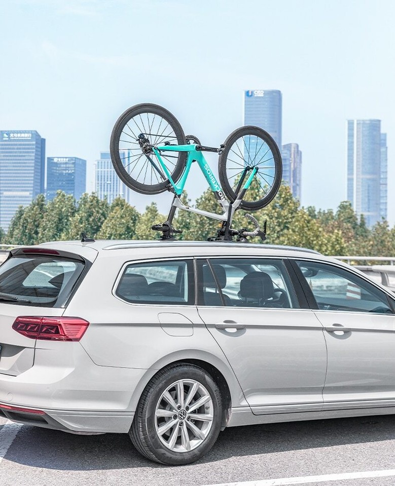 ROCKBROS Suction Cup Bike Car Rack Quick Release Alloy Roof Sucker Bike ...