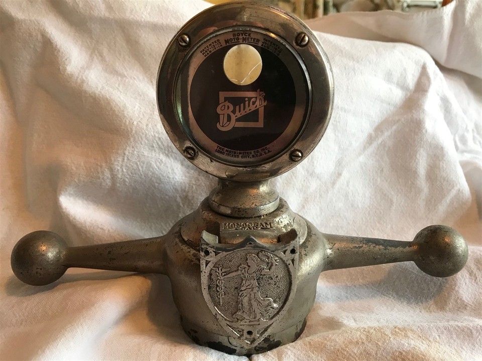 NOS 1920's-1930s Monogram Full Size Motometer Cap Shield Letter U Black ...