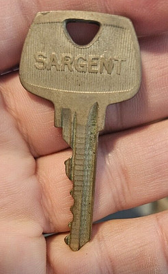 Vintage SARGENT LA 637877 Key had its orders and commands obeyed | eBay
