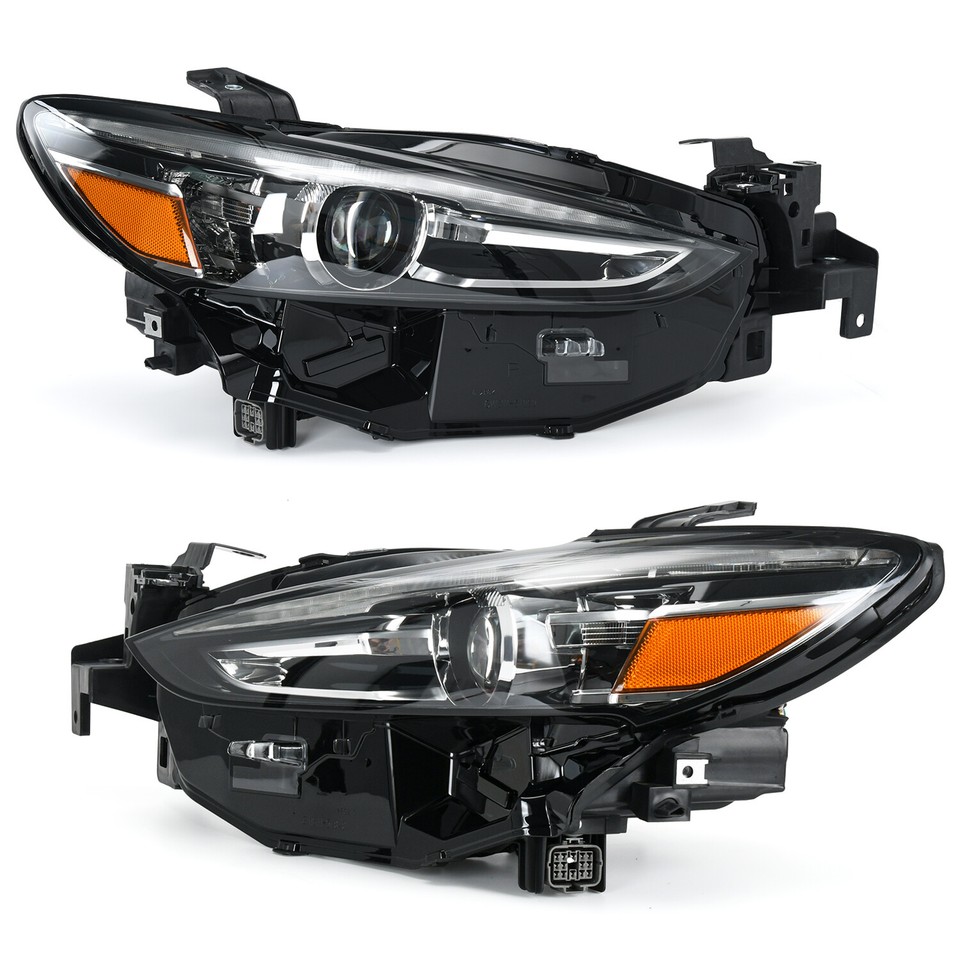 Pair LH&RH LED Projector Headlights Headlamps For Mazda 6 w/o Adaptive ...