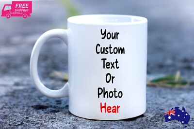 Custom Text Mug, Create Your Own Mug, Custom Text Mug, Personalised Mug ...