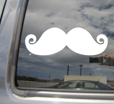 Mustache Moustache - Car Laptop Bumper Window Vinyl Decal Sticker 10328 ...