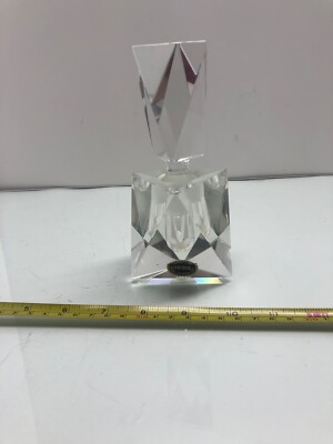 VINTAGE AMERICAN CUT CRYSTAL CORP ABSTRACT 6” PERFUME BOTTLE | eBay