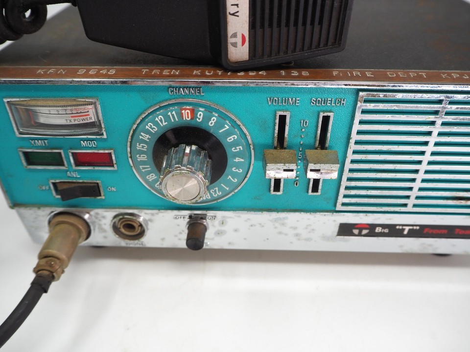 Vintage Teaberry Big T 23 Channel CB Radio MCM Blue Tested Working!! | eBay