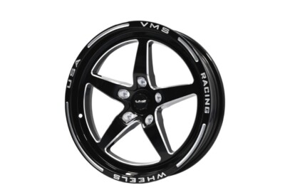 VMS WHEEL BLACK VSTAR FRONT RUNNER 17X4.5 FOR 79-93 FOXBODY W/ 5 LUG ...