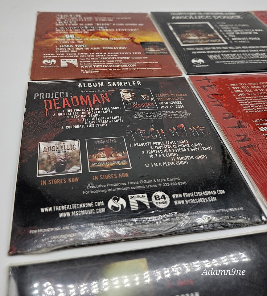 Tech N9ne CD Lot (9) Absolute Power Promo Sampler Single Strange Music ...