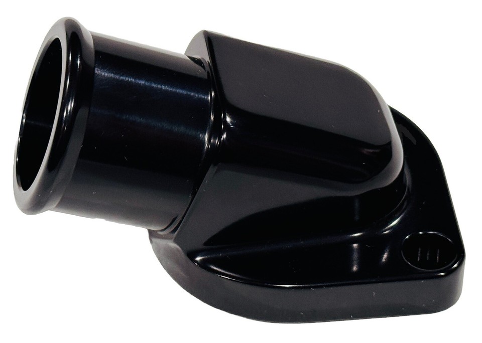 Meziere WN0019S 75 Degree Black Anodized Water Neck For GM LSx Engines ...