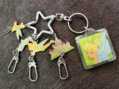 4 Disney Tinkerbell Zipper Pulls Keychain Keyring Tinker Bell. E 293 | eBay