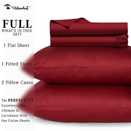 700 Thread Count 100% Egyptian Cotton Full Sheets Set Quality 4pc ...