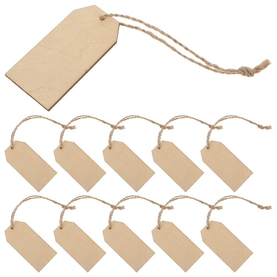 50 Pcs Square Shape Plaques Hanging Tags Pendant Name for Stockings | eBay