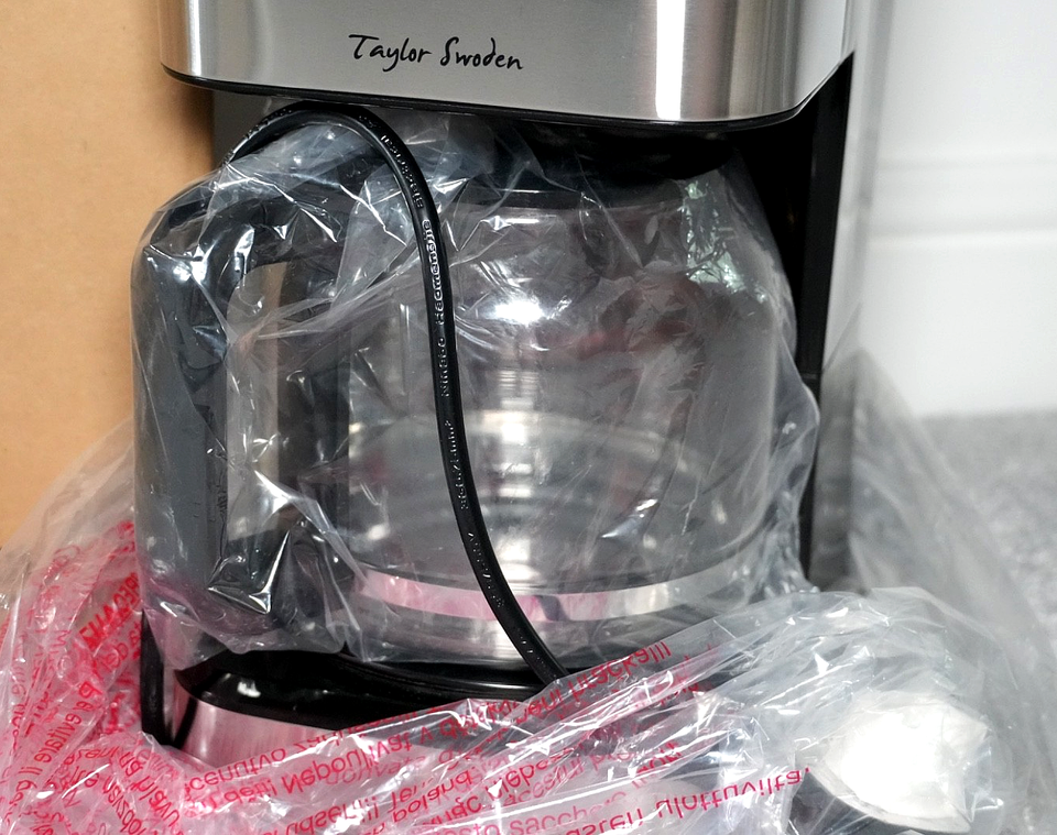 Taylor Swoden Filter Coffee Machine, Drip Coffee Maker, Stainless Steel ...