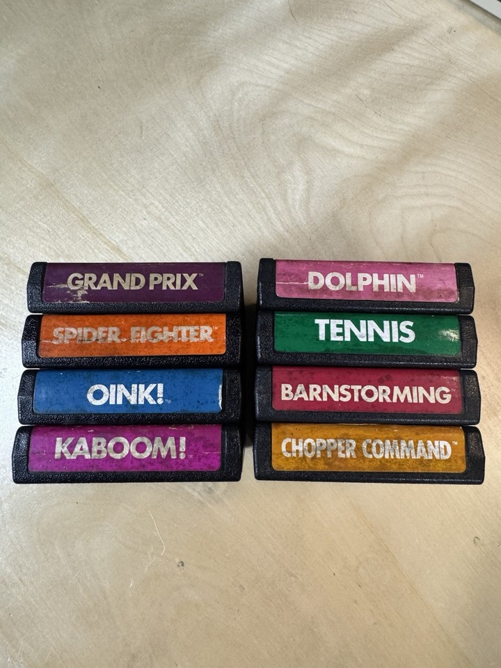 8 Atari 2600 VCS Game Cartridges (Eight) Activision - Oink! - Kaboom ...