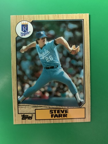 1987 Topps Tiffany Steve Farr Kansas City Royals #473 | eBay
