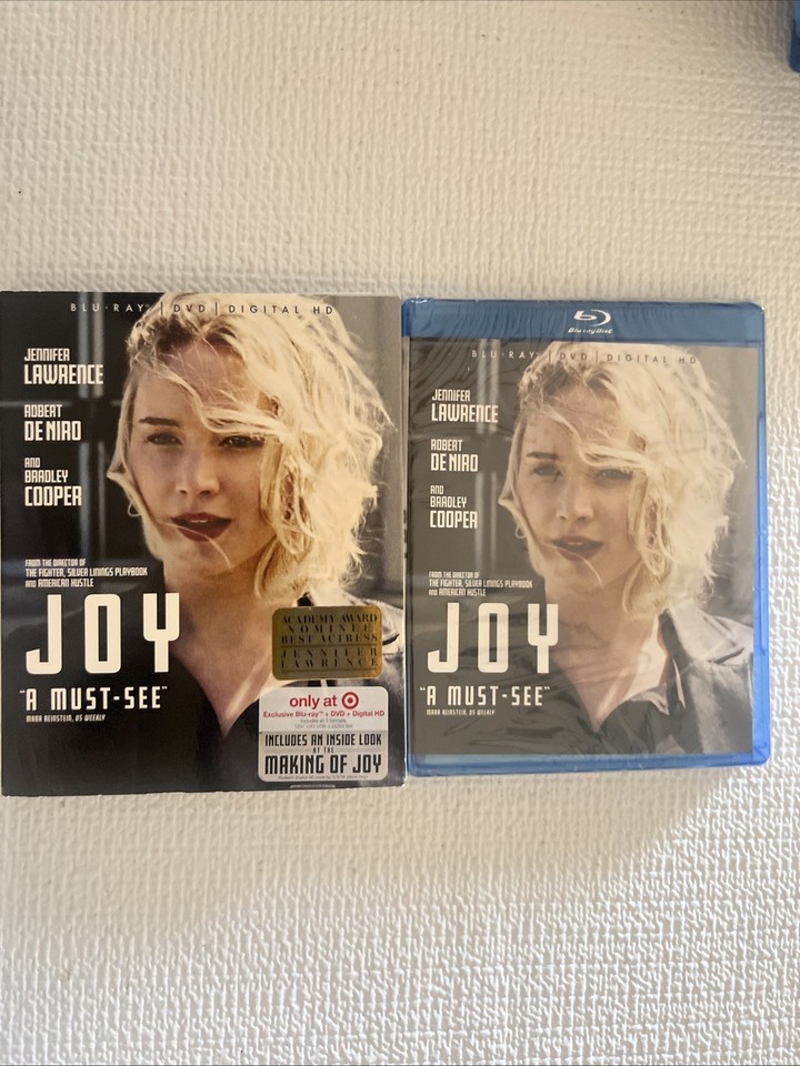 Joy (Blu-ray/DVD) - New With Slipcover - Jennifer Lawrence, Bradley ...