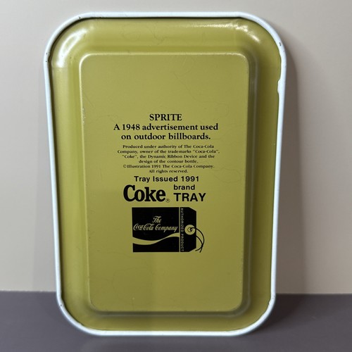 Vintage 1991 Coca-Cola Sprite Tin Metal Change Tray | eBay