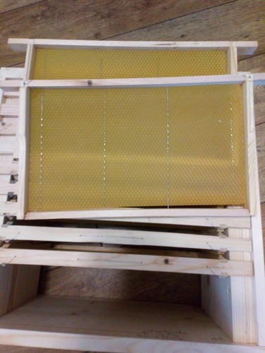 11 x Assembled National Brood Bee Hive Frames + Foundation.Hoffman | eBay