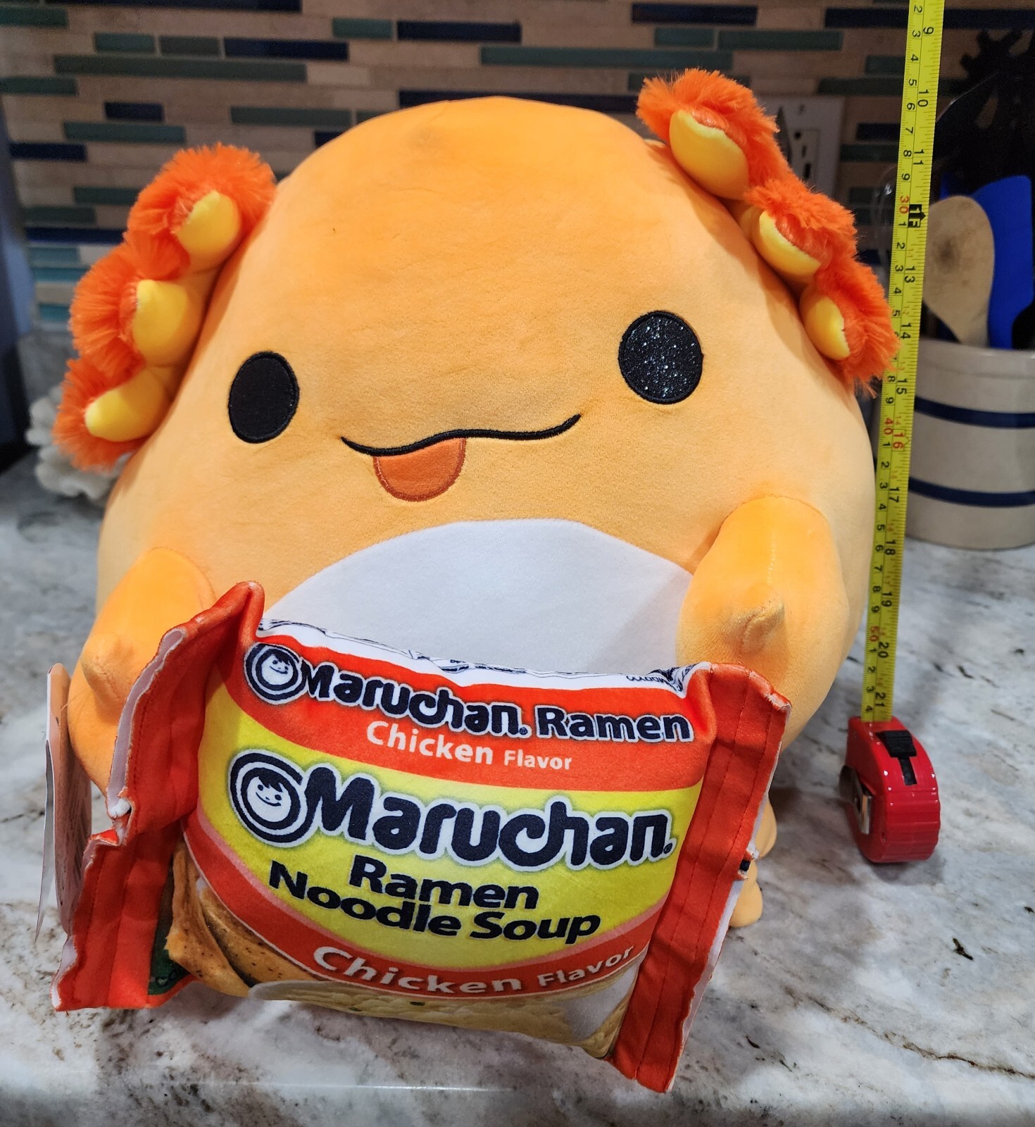 Snackles Axolotl ALBIE Maruchan Ramen WAVE 2 Super Sized 14 Inch Plush ...