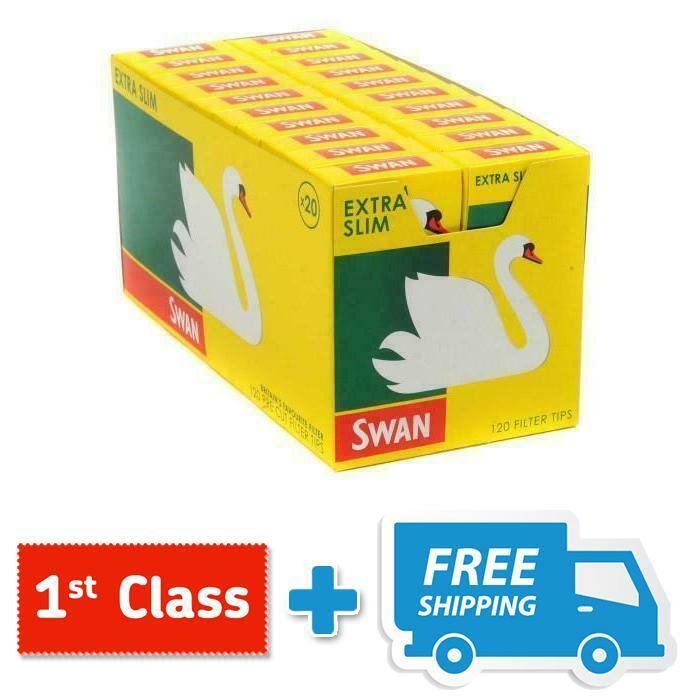 SWAN EXTRA SLIM PRE CUT CIGARETTE FILTER TIPS PACK OF 1 5 10 x 120 Box ...
