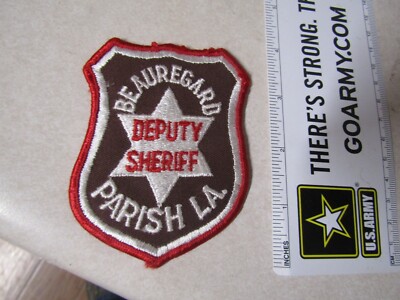 PATCH LAW ENFORCEMENT POLICE DEPUTY SHERIFF BEAUREGARD PARISH LOUISIANA ...