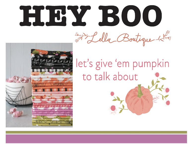 Moda HEY BOO 5215 16 Black Purple Stars LELLA BOUTIQUE Quilt Fabric ...