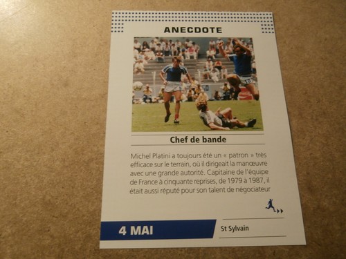 MICHEL PLATINI, RARE FOOTBALL TRADING CARD, COLLECTOR (JT29) | eBay