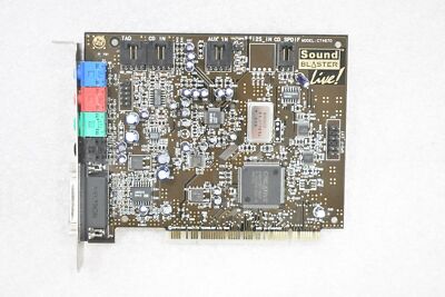 CREATIVE LABS MODEL CT4670 SOUND BLASTER LIVE PRINTED CIRCUIT BOARD PCB ...