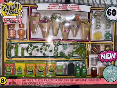 MGA's MINIVERSE MAKE IT MINI BOTANICALS ($60 Value) Deluxe Set 60 ...