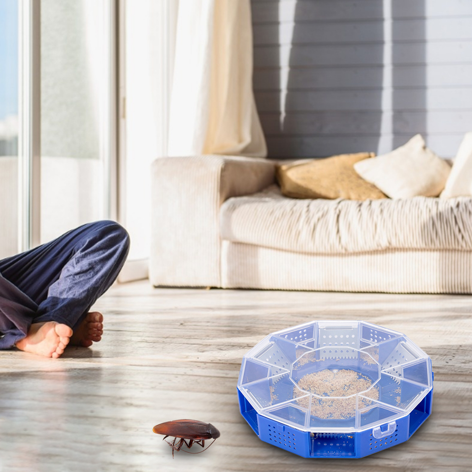 Cockroach Trap Box Reusable Eco-Friendly Roach Catcher Trap for Indoor ...