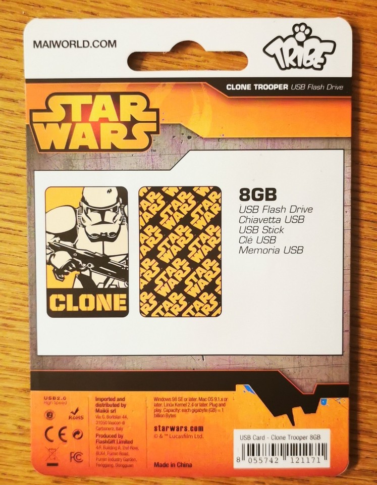 STAR WARS Clone Trooper 8gb USB Flash Drive - Official Tribe New | eBay UK