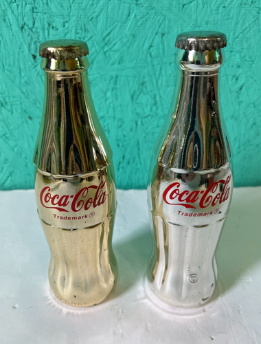 Coca-Cola Gold and Silver Contour Commemorative Bottle 1990's Bottles ...