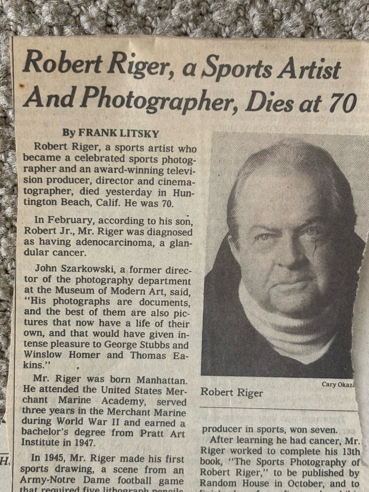 ORIGINAL SANDY KOUFAX LITHOGRAPH BY ROBERT RIGER C. 1957 BROOKLYN ...