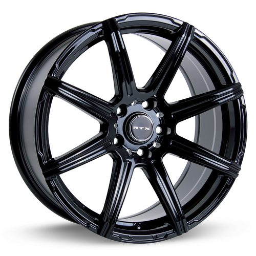 1 New 15x6.5 RTX Compass Gloss Black 5x112 ET38 wheel/rim | eBay