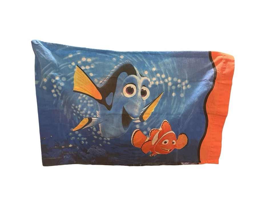 Vintage Disney Pixar 2003 Finding Nemo Pillow Case (1) With Dory, Nemo ...