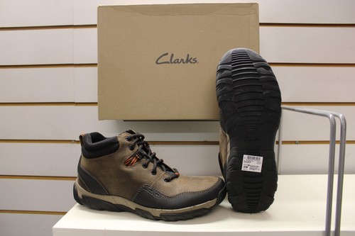 Clarks Men's Leisure Boots Walbeck Top II Brown Leather Laced UK 8.5 EU ...